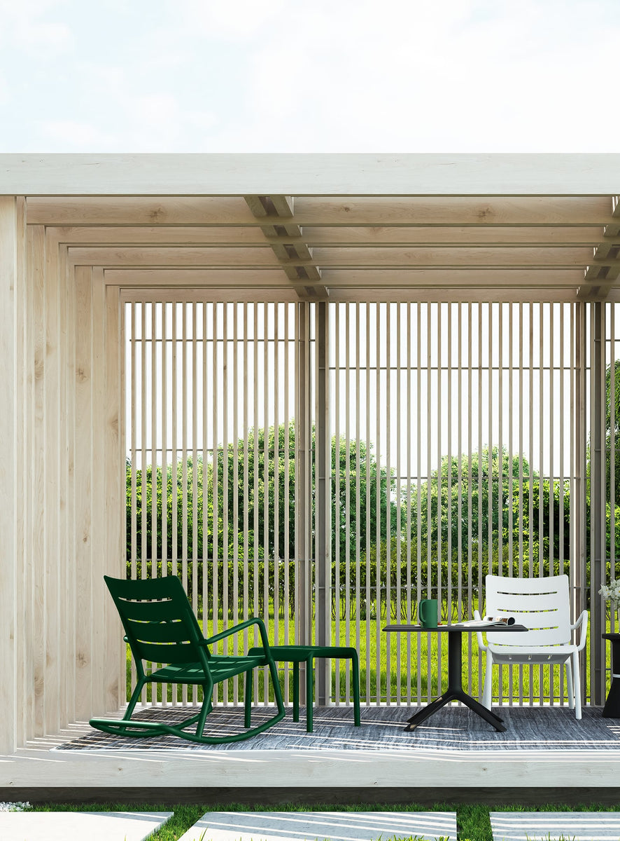 OUTO Rocking Chair Dark Green: Set of 4 – TOOU Design