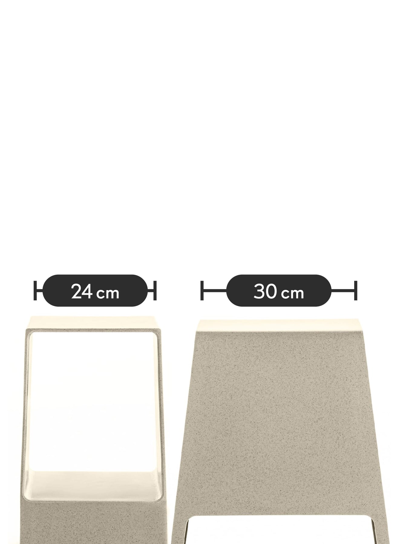 TOMO Side Table in Light Grey Brown – TOOU Design