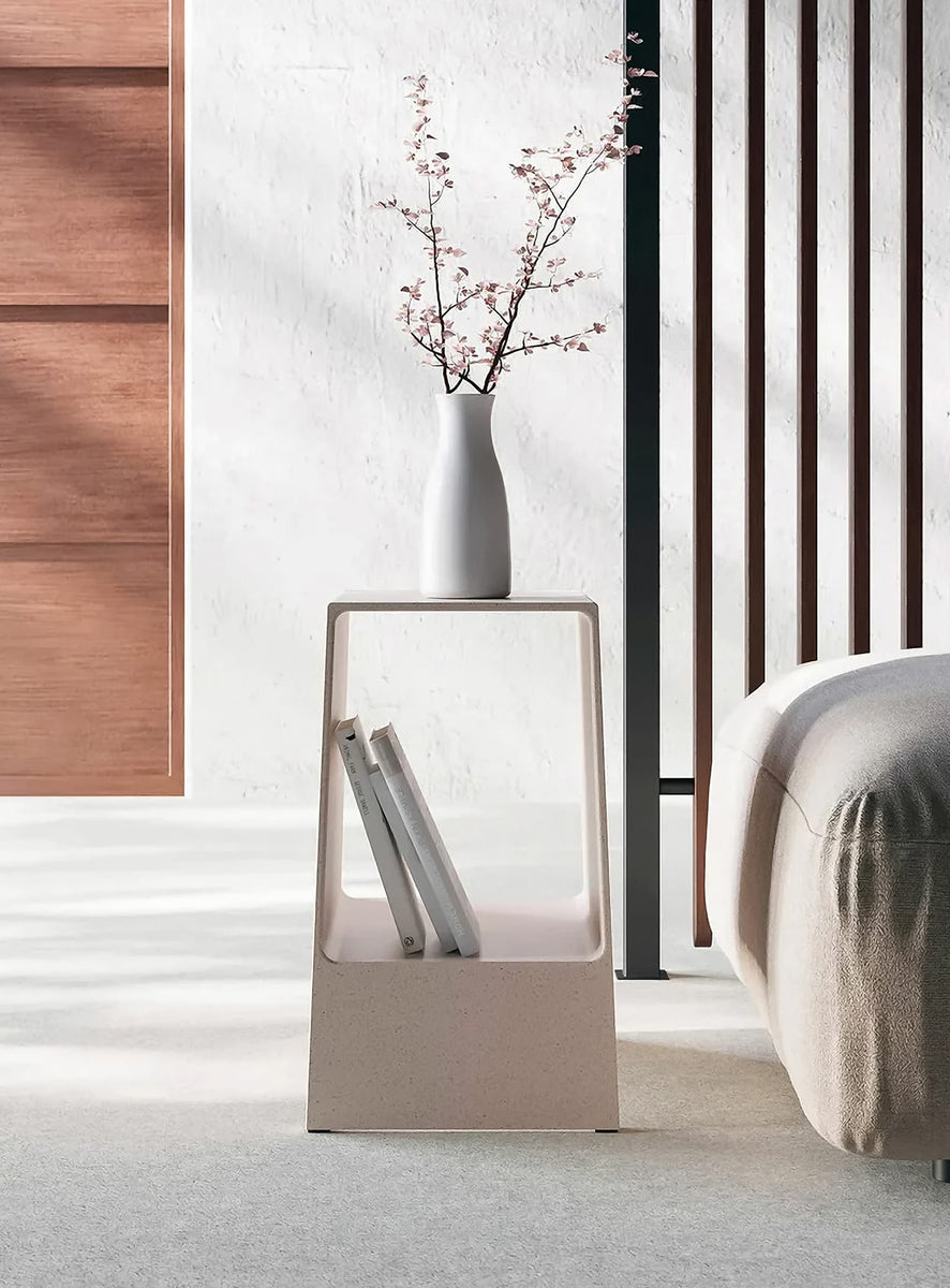 TOMO Side Table in Light Grey Brown – TOOU Design